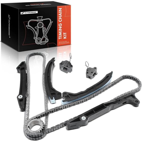 商品名:  A-Premium Set of 9PCS Engine Timing Chain Kit W/Guide Rail &amp; Tensioner [fits DOHC, 8Cyl 6.2L] Compatible with ...