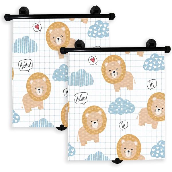 商品名EcoNour カーウィンドウシェード 赤ちゃん用 (2パック) | 格納式カーウィンドウスクリーン 日光から完全に保護 | 車用ウィンドウサンブロッカーで車を涼しく保ちます | 15インチ x 17インチEcoNour Car Wi...