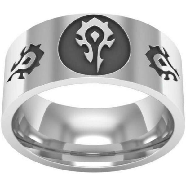 商品名WOW Horde Logos Stainless Steel Cosplay Metal Ring (13)ブランド：World of Warcraft商品サイズ：重量：0 g商品番号：色：Black素材：Metal