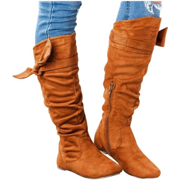 商品名Masbird Ankle Boots for Women with Heel Boots for Women Low Heel, Fashion Over The Knee Boots Comfy Knee High Heel Bo...