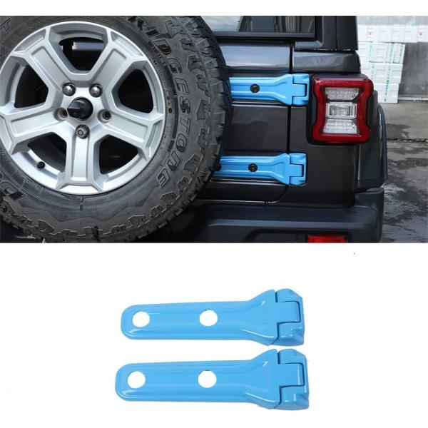 商品名Light Blue Car ABS Tail Gate Hinge Kit Cover Decorative Trims for Jeep Wrangler JL 2018-2021ブランド：Bestmotoring商品サイズ：高さ...