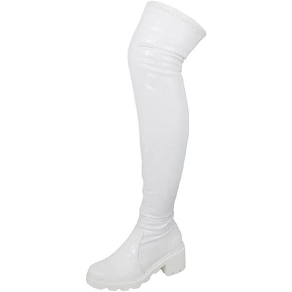 商品名Liliana Womens Stretchy Over The Knee Low Heel Lug Sole Boots White 8ブランド：Liliana商品サイズ：8高さ：12.7 cm横幅：25.4 cm奥行：30.5 c...