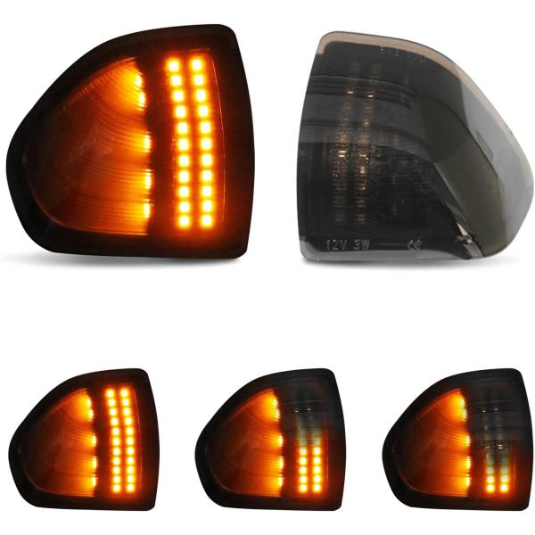 商品名D-Lumina Sequential Left ＆ Right Side LED Mirror Turn Signal Light Smoked Lens for 2010-2018 Dodge Ram 1500 2500 3500...