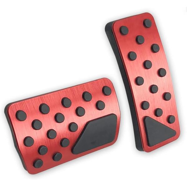 商品名LEXLEY 滑り止めアルミブレーキガスペダルパッド 2個 自動ドリル不要 アクセラレーターペダルカバー Dodge 2011-2022 Durango 2011-2020 Journey Jeep 2011-2022 Grand C...