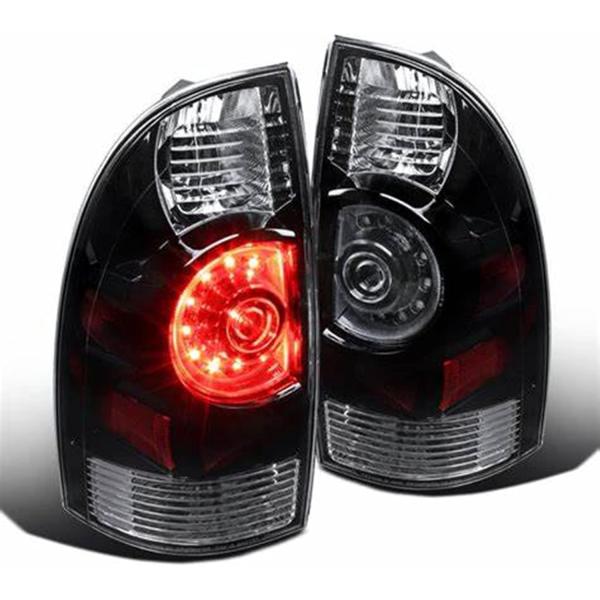 商品名LH+RH テールライト 交換用 2005-2015 トヨタ タコマ ブラック LED テールライト リアブレーキランプ アセンブリ ドライバーと助手席側 8155004160 8156004160LH+RH Tail Lights ...
