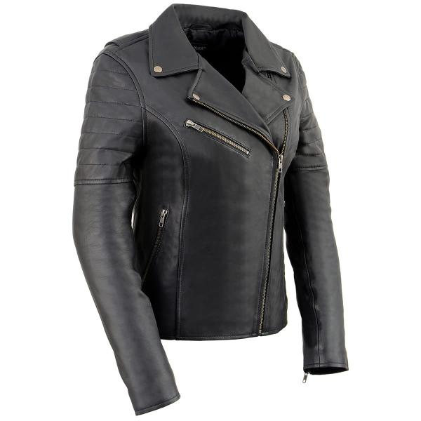 商品名:  Milwaukee Leather SFL2870 Women's ‘Duchess’ Black Motorcycle Style Fashion Casual Leather Jacket - X-Largeブランド: Mi...