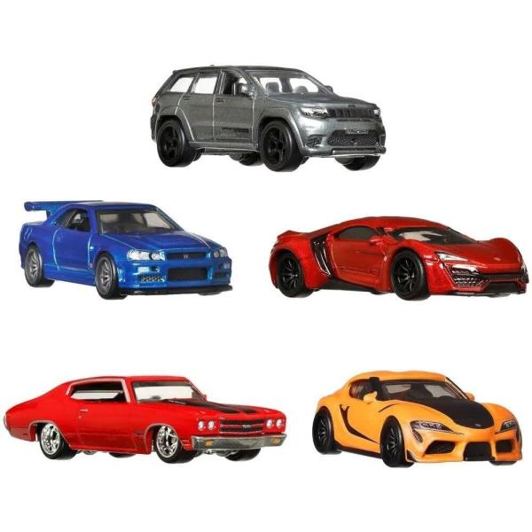 商品名: Hot Wheels FAST AND FURIOUS Die Cast PREMIUM COLLECTION BOX Set 5 Modelli Auto - Toyota Supra Chevelle SS Lykan Hyp...