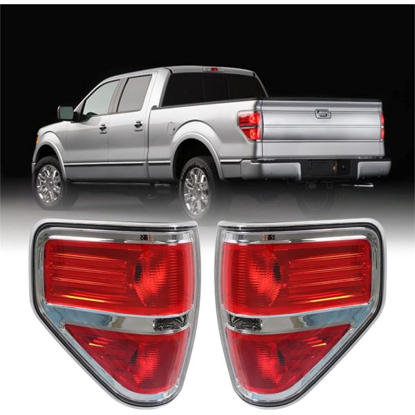 商品名labwork LH+RH テールライト 交換用 2009-2014 フォード F150 F-150 リアテールライト ランプ アセンブリ 助手席側と運転席側labwork LH+RH Tail Lights Replacement ...