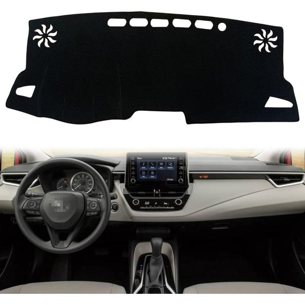 商品名KEEGTBOX Dash Mat Cover for Corolla Sedan 2022 Custom Interior Center Console Dashboard Accessories Compatible with T...