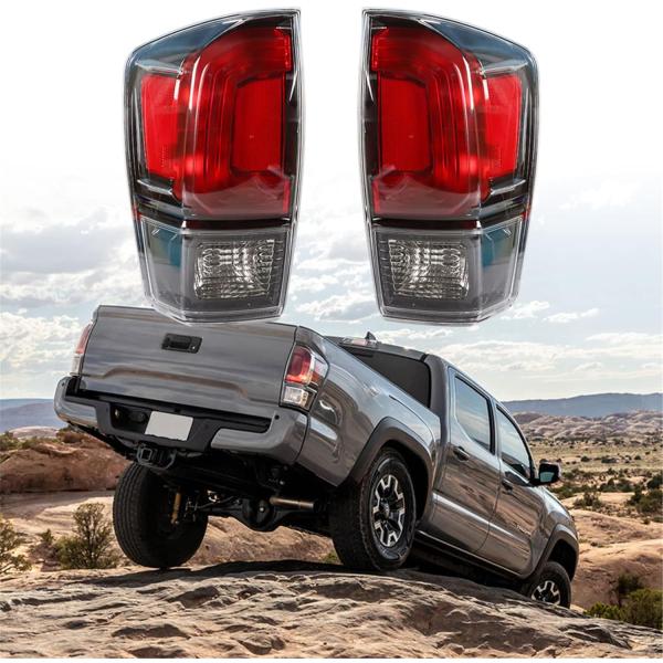 商品名labwork LH+RH テールライト 交換用 トヨタ タコマ 2016-2020 テールランプ リアブレークライト アセンブリ 8156004200 8155004200 助手席側と運転席側labwork LH+RH Tail L...