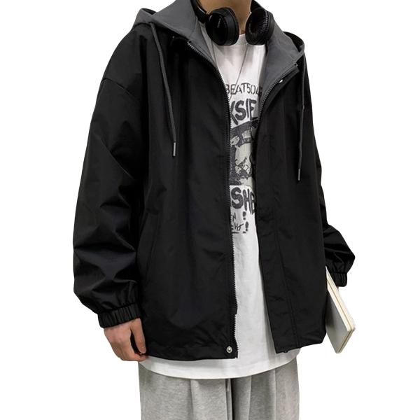 商品名:  Floerns Men's Drawstring Hem Long Sleeve Running Windbreaker Jacket Coat Black Sブランド: Floerns商品サイズ: Small高さ: 36cm横...