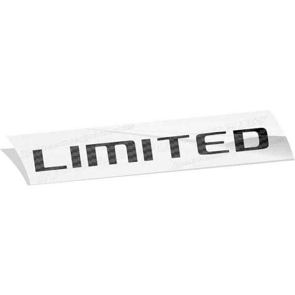 商品名Reflective Concepts 2021-2022 Jeep Grand Cherokee L Limited Liftgate Emblem Overlay Decal Stickers - (Color: Carbon F...