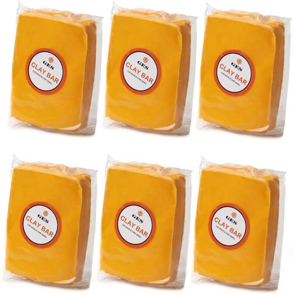 商品名車のディテーリング用カークレイバー 6個パック 600g オートディテーリング クレイバークリーナー グレードクリーナーキット コーティングポリッシャー用 洗車キット クリーニング RV 車 ボート バスCar Clay Bar fo...