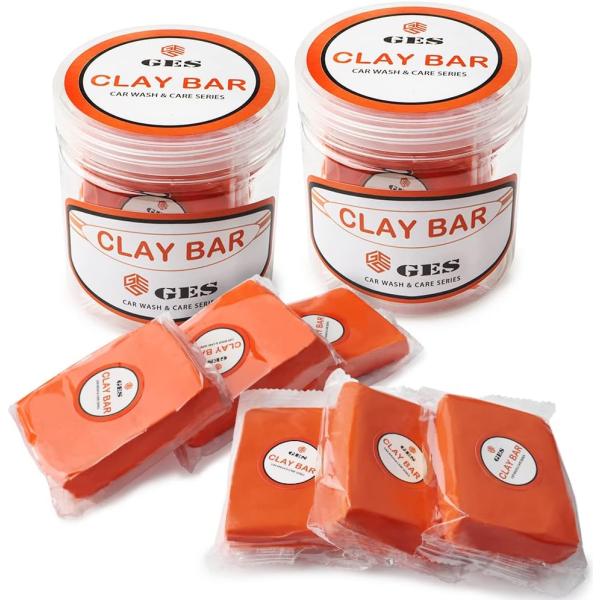 商品名カークレイバー 車のディテーリング用 6個パック 600g オートディテーリングクレイバークリーナー コーティングポリッシャー用グレードクリーナーキット 洗車キット RV 車 ボート バスの掃除Car Clay Bar for Car...