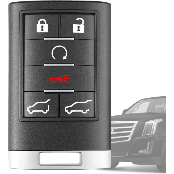 商品名FCC ID: OUC6000066, 315 MHz 6 Buttons Compatible with Cadillac Escalade ESV EXT 2007-2014/Smart Keyless Entry Remote ...