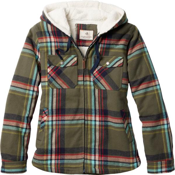 商品名:  Legendary Whitetails Women's Standard Woodland Berber Lined Hooded Shirt Jacket, Olive Festival Plaid, Mediumブランド:...