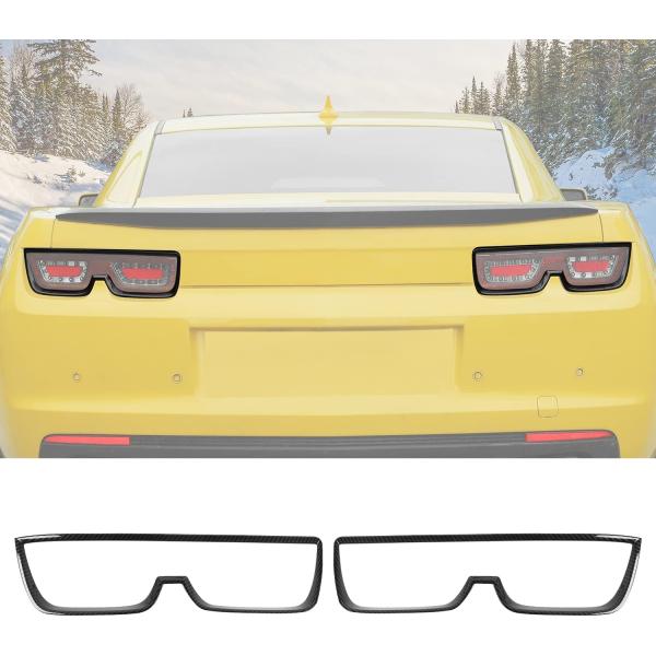 商品名RT-TCZ Tail Light Lamp Cover Guard Trim Frame Bezels Decoration Accessories for Chevrolet Camaro 2010-2015(Carbon Fib...