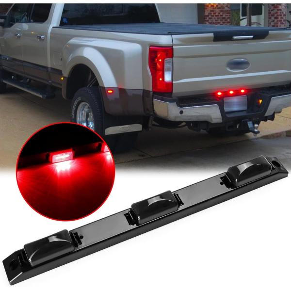 商品名Xotic Tech 1pc Smoked Lens Rear Truck Tailgate Running Light Bar,Compatible with Ford F-150 F-250 F-350 F-450 Dodge R...