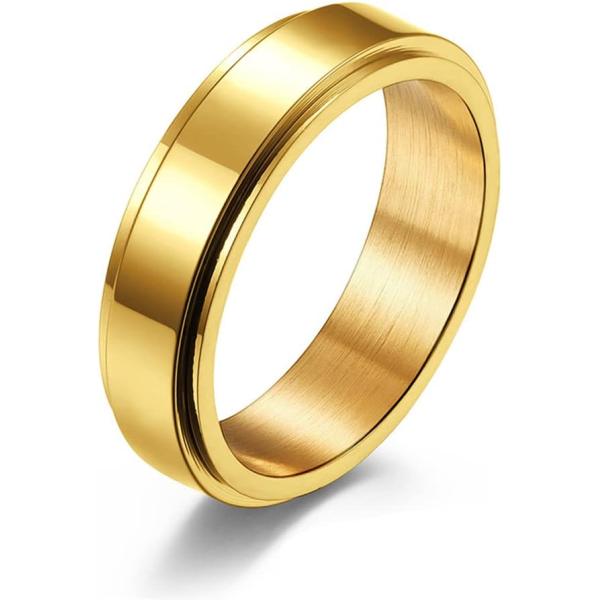 商品名MOROYA 14Kゴールドメッキ 不安対策 レディース メンズ 太陽 星 月 ステンレススチール フィジェットリング ゴールドスピナーリング ブラックボックス入り, ステンレススチール、ゴールド, ステンレススチールMOROYA 1...