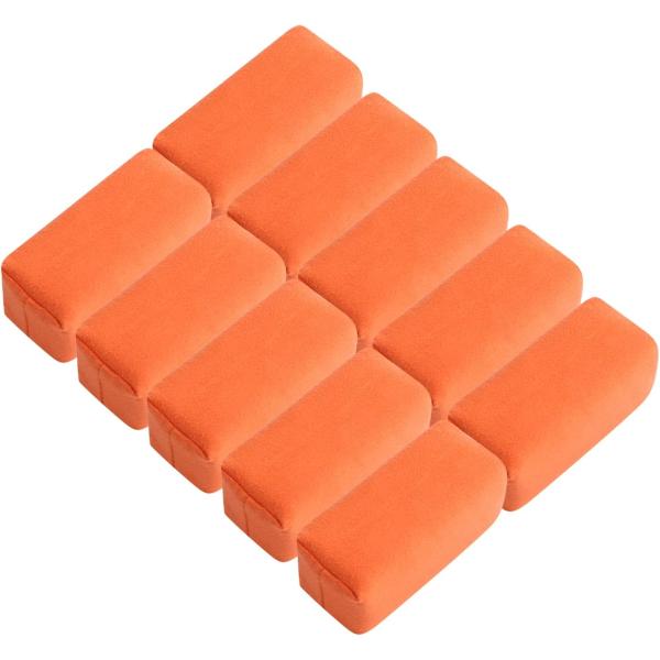 商品名Sollarisy 車用ディテーリングスエードスポンジアプリケーター長方形アプリケーターパッド セラミックコーティングアプリケータースポンジ 8x4x3.5cm用Sollarisy Car Detailing Suede Sponge...