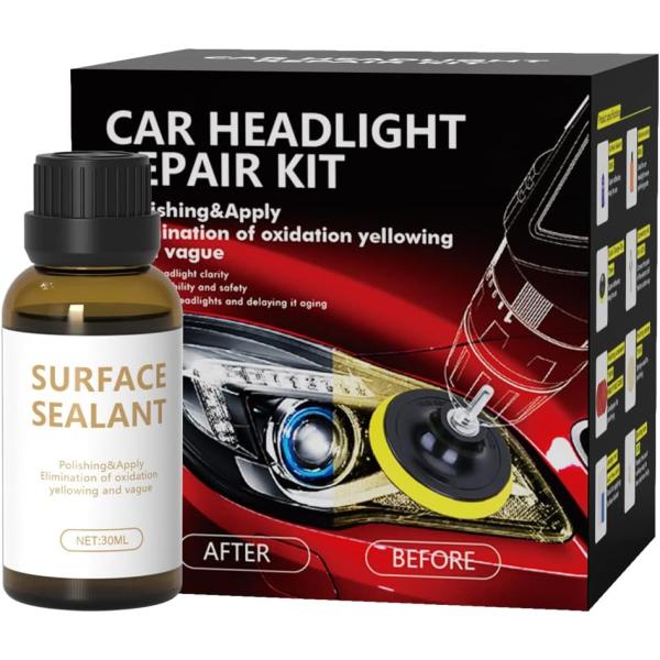 商品名XTryfun Headlight Restoration Kit, Automotive Headlight Cleaner and Restorer Kit with Clear Coat, Car Headlight Lens ...