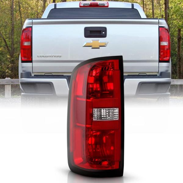 商品名ACANII - For 2015-2022 Chevy Colorado Factory OE Style Red Clear Tail Light Brake Lamp Replacement Left Driver Sideブラ...