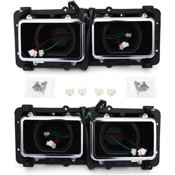 商品名SEPEY ヘッドライトハウジングベース 3ピンメスコネクター付き 1993-2007 Freightliner FLD 112 120トラック用 ペア (左右)SEPEY Headlight Housing Base with 3 ...