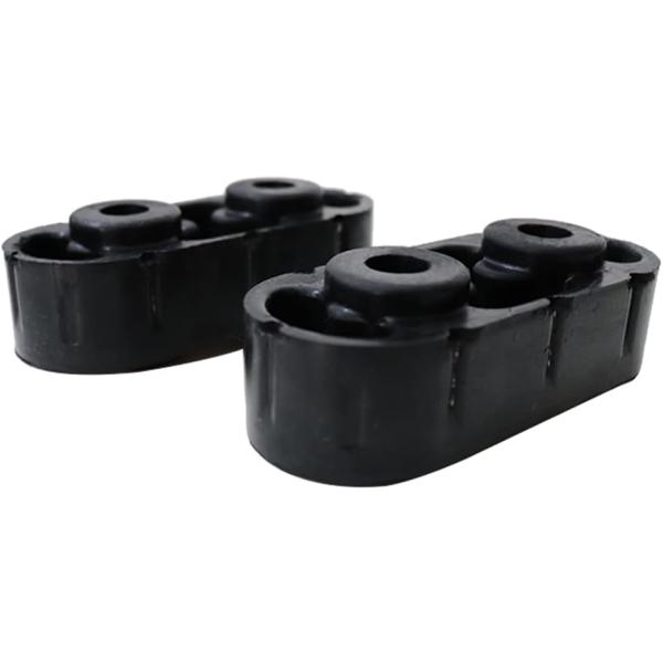 商品名LECWOF 自動車用エキゾーストハンガーマウント カーハンガー 絶縁ブッシングブラケット 高耐久 ラバー 2穴交換用 15092802 Chevy Silverado 1500 2500 3500 Gmc 軟鋼2穴用 2個LECWO...