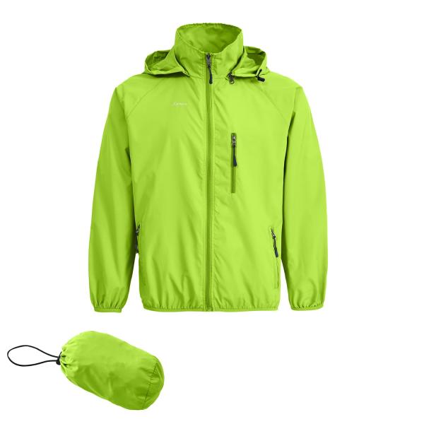 商品名:  Spmor Men's Lightweight Waterproof Jacket Packable Windbreaker Running Coat Fluorescent Green Lブランド: Spmor商品サイズ: L...
