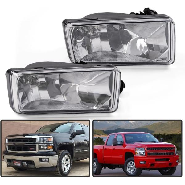 商品名CNNELL フォグライトアセンブリ 2007 2008 2009 2010 2011 2012 2013 2014 シボレーシルバラード/タホ/サバーバン/アバランチ ハーネスバンパーフォグライト付き (クリアレンズ)CNNELL ...