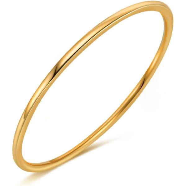 商品名Gryrigns 0.5mm 14k Gold Filled Skinny Thin Staking Ring Plain Stackable Knuckle Pinky Rings Band for Women Men, Size ...