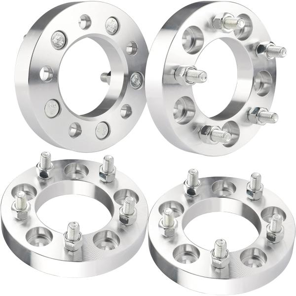商品名EZISOE 5x4.75 ホイールスペーサー 1インチ 5x120.65 ホイールスペーサー 87.1mm センターボア M12x1.5スタッド付きEZISOE 5x4.75 Wheel Spacers, 1 Inch 5x120....
