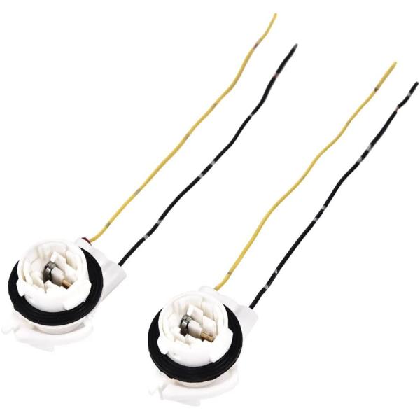 商品名PIT66 ワイヤーハーネス ピグテールソケット 電球ソケット シボレー シルバラード/GMCシエラ ウィンカーブレーキ ライトソケット ハーネス ワイヤープラグ 3156 3056 3456 4156に対応PIT66 Wire Ha...