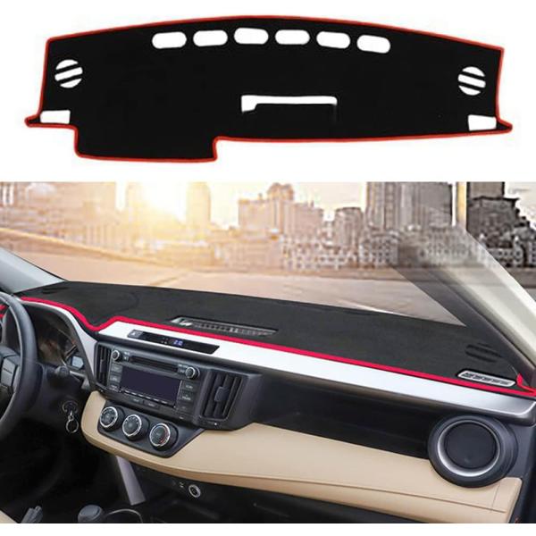 商品名YOFAMO ダッシュボードカバー ダッシュカバー マットパッド カーペット カスタムフィット トヨタ RAV4 2013 2014 2015 2016 2017 2018 アクセサリー 滑り止め センターコンソールプロテクター カバ...