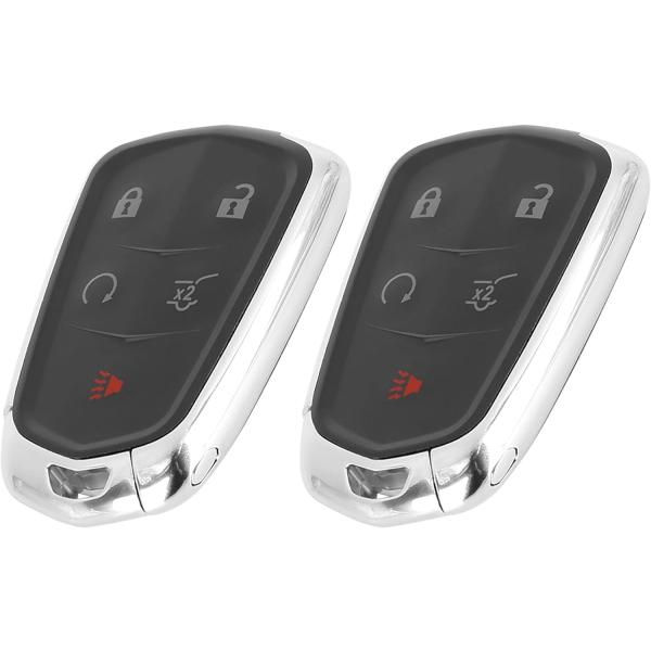 商品名X AUTOHAUX 2pcs Replacement 5 Button Keyless Entry Remote Key Fob Smart Fob 315Mhz HYQ2AB for Cadillac SRX 2015-2016ブ...