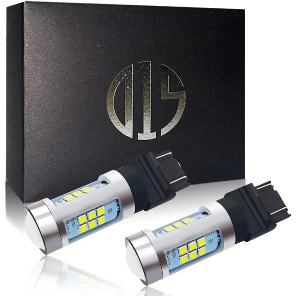 商品名D15 Lighting WT21W 4527 LED電球 6000K ホワイト リバースバックアップライト 2021 2022 F150 F250 Bronco Maverick 21SMD ハイパワー 2835チップ プロジェクタ...