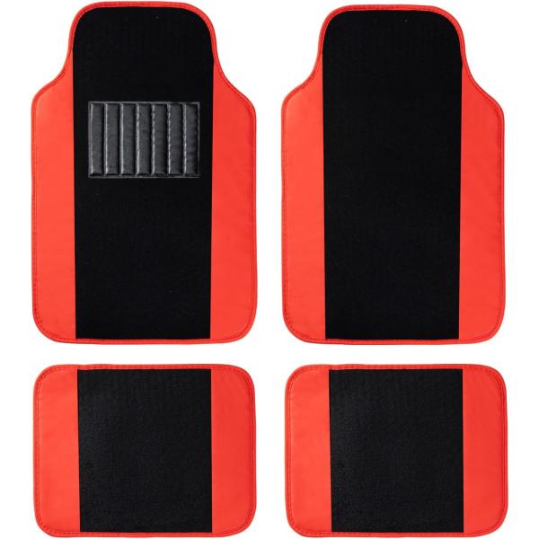 商品名COLINOO 高級高級PUレザーパッチワークレッドカーペットフロアマット4点セット 防水 ユニバーサルカーマットプロテクター ゴム裏地付き 全車種に対応COLINOO 4-Piece Luxury high-end PU Leath...