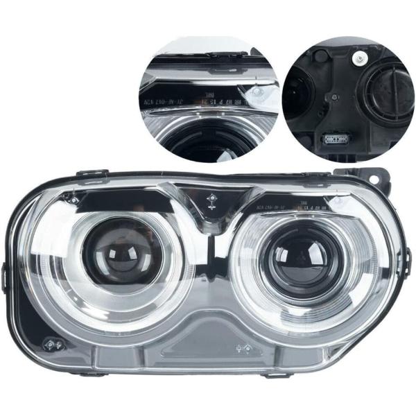 商品名KARPAL Halogen Headlight HeadLamp Assembly Compatible With 2015-2020 Dodge Challenger 68174064AF CH2503267 Front Righ...