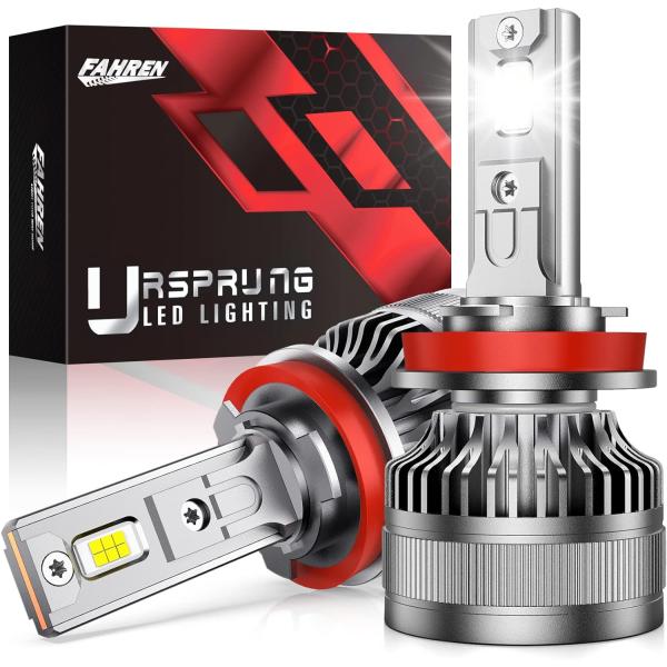 商品名Ursprung Fahren 9006/HB4 LEDヘッドライト電球 アップグレード 16000ルーメン 高輝度 LEDヘッドライト 変換キット 6500K クールホワイト IP68防水 2個パックUrsprung Fahren ...