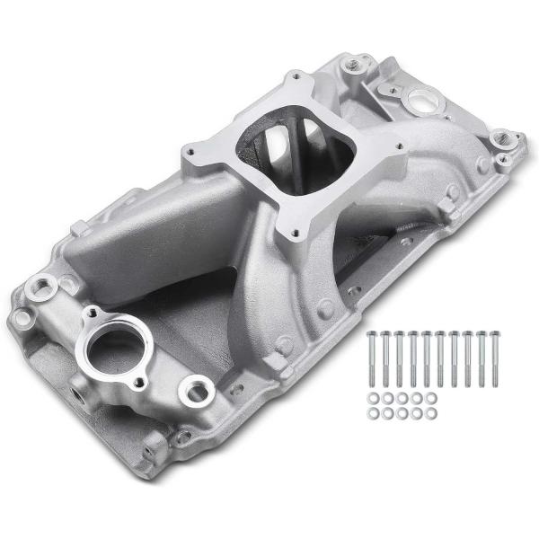 商品名A-Premium オーバルポート ハイライズ インテークマニホールド Chevy 396-545 Vortecエンジン &amp; (3000-7500RPM範囲) シングルプレーンビッグブロック PC3037交換用A-Premiu...