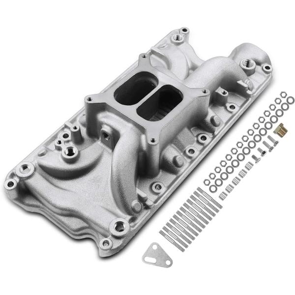 商品名: A-Premium デュアルプレーンインテークマニホールド フォードスモールブロックウィンザー対応 エンジン4.3L 260 &amp; 4.7L 289 &amp; 5.0L 302 1963-2001 1500-6500 RP...
