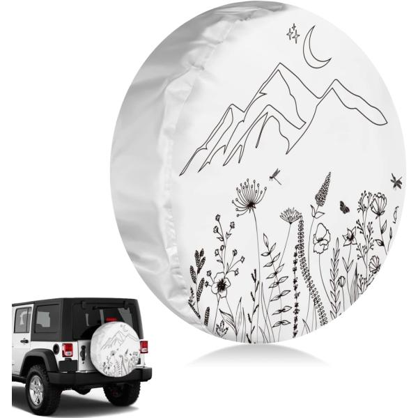 商品名SuperKaKa スペアタイヤカバー レディース 花柄 キャンパー スペアタイヤカバー RV トレーラー SUV トラック 旅行 トレーラー用 ユニバーサルアクセサリーSuperKaKa Spare tire Cover for W...