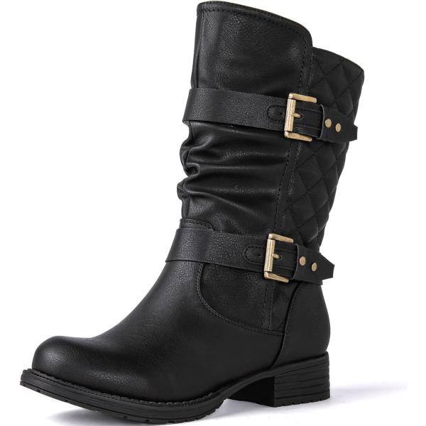 商品名GLOBALWIN Mid-Calf Black Quilted Fashion Dress Boots for Women 8Mブランド：GLOBALWIN商品サイズ：8高さ：12 cm横幅：24.7 cm奥行：30.2 cm重量：...