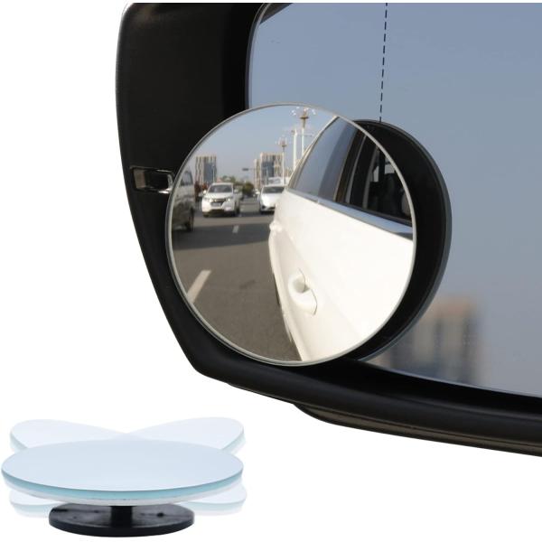 商品名LivTee Blind Spot Mirror, 2"" Round HD Glass Frameless Convex Rear View Mirrors Exterior Accessories with Wide Angle ...