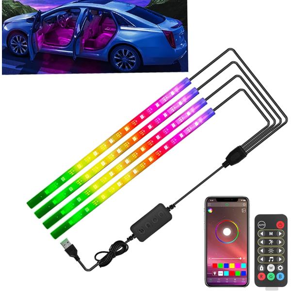 商品名FCPVHOY Smart Led Interior Car Lights, Car Decorative Light, Colored, Car Pedal Light Strip That can be Controlled by...