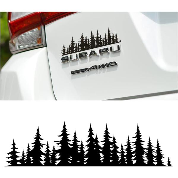 商品名Pine Tree Forest Stickers for Car, 7 inch Premium Graphic Auto Body Decals, Forest Logo Badge DIY Stickers for Trunk ...