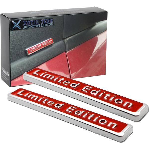 商品名Xotic Tech 2pcs Universal Limited Edition Logo Emblem Metal Badge Sticker Decal for Side Fender Trunk Compatible with...