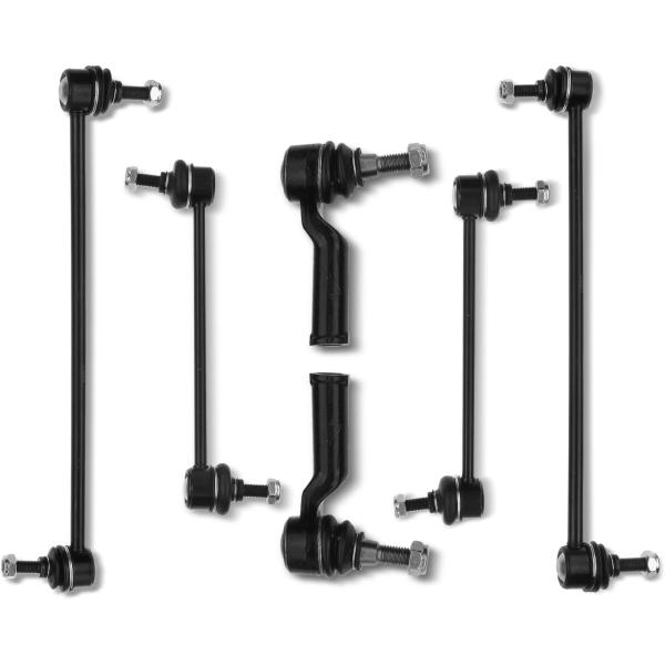 商品名A-Premium 6個 前後揺れバーリンク タイロッドエンド ランドローバー LR2 2008 2009 2010 2011 2012 2013 2014 2015に対応A-Premium Set of 6, Front &amp;...