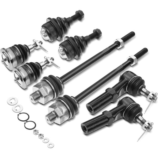 商品名A-Premium インナーアウタータイロッドエンド フロントアッパーロワーボールジョイント 8個 シボレー シルバラード アバランチ サバーバン GMC シエラ ユーコン XL 1500 2500 3500 HD クラシック ハマー...