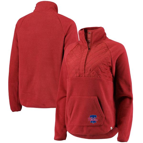 商品名:  '47 Philadelphia Philles Red Women's Vail Half Zip Pullover Light Weight Jacket Mediumブランド: '47商品サイズ: Medium高さ: 38...